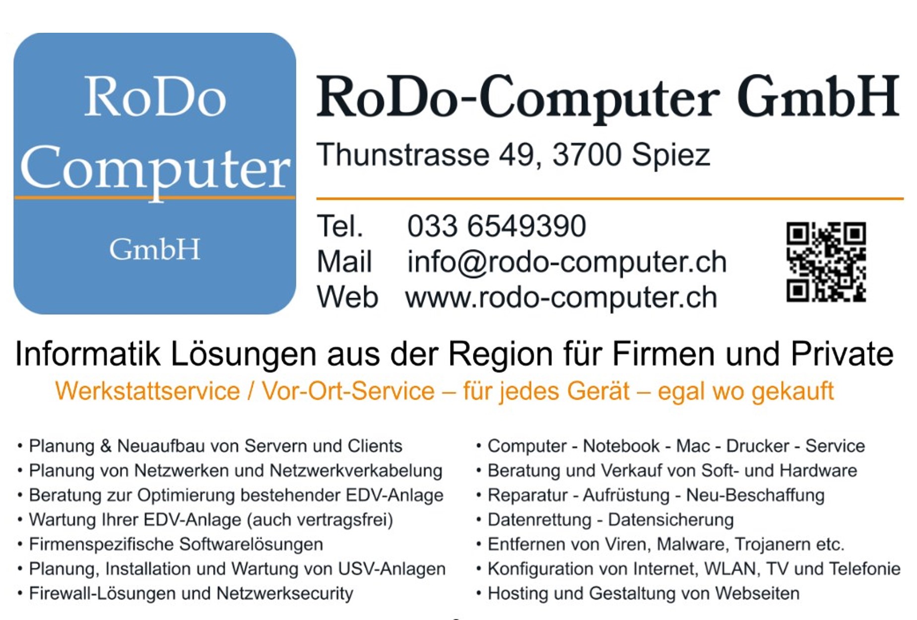 RoDo-Computer GmbH Ihr EDV Partner in der Region